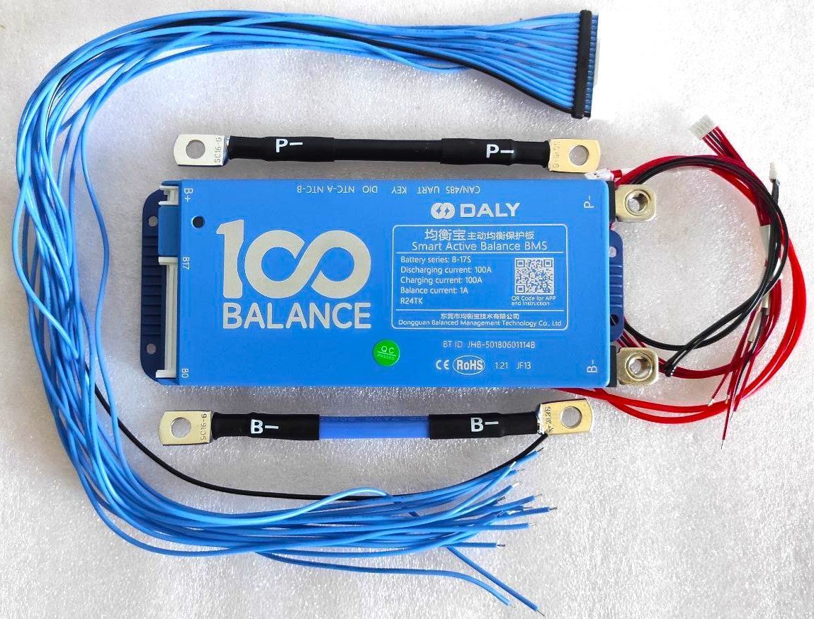 Smart BMS 100Balance (суббренд DALY) 100A 8S - 17S Li-ion/LiFePO4/LTO з ...